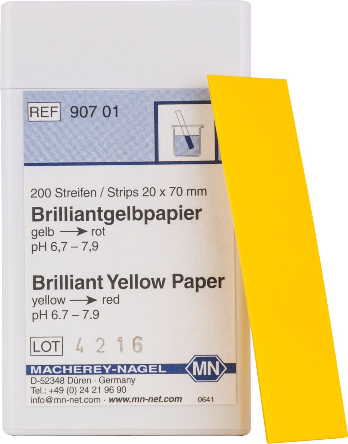Brilliant Yellow PH Paper | Vendart Diagnostics