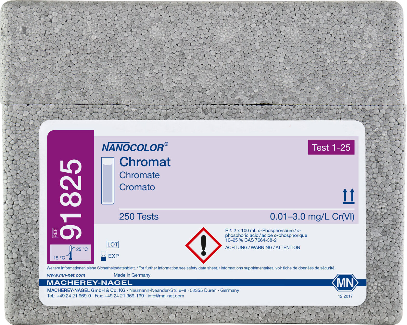 NANOCOLOR® Chromate Standard Test | Vendart Diagnostics