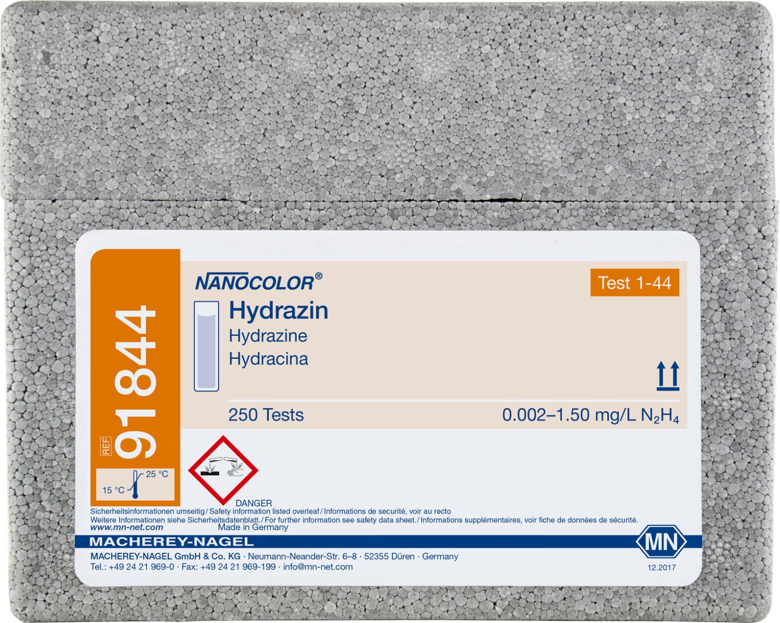 NANOCOLOR® Hydrazine Standard Test | Vendart Diagnostics
