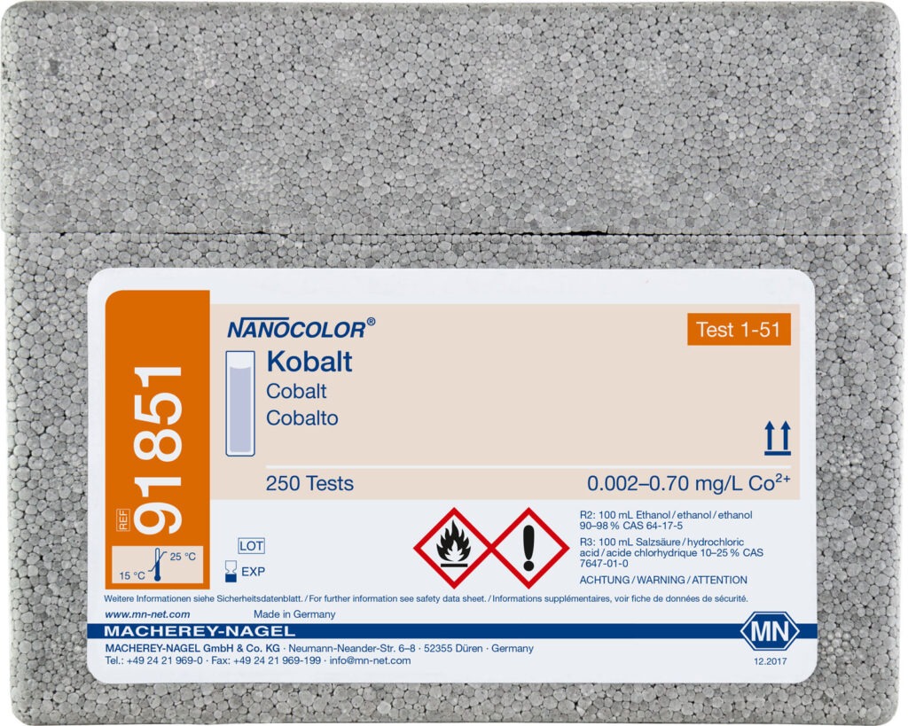 NANOCOLOR® Cobalt Standard Test | Vendart Diagnostics